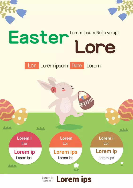 Green Illustration Cute Church Easter Celebration Promotion - MiriCanvas