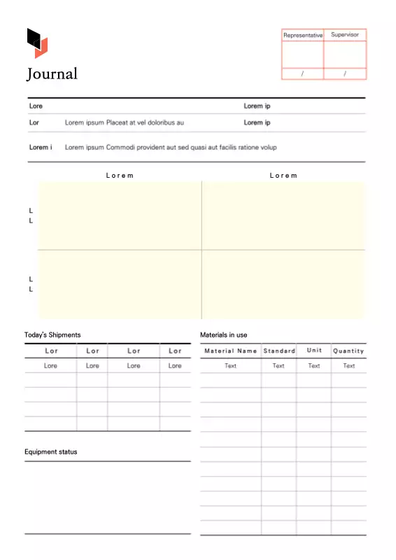 A clean, white-beige daily task journal - MiriCanvas