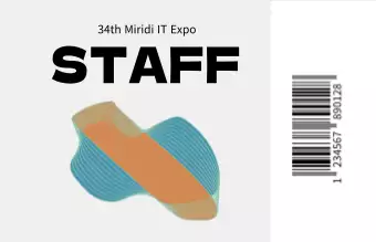 Geometric Shapes Staff Card - MiriCanvas