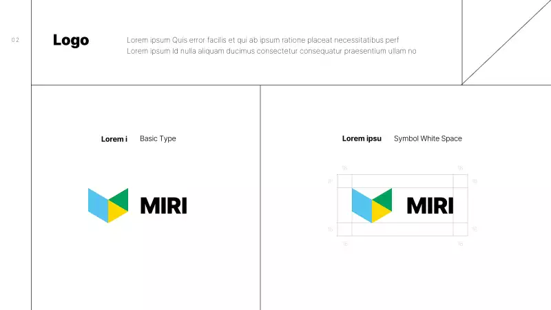 Simple brand design guide proposal with black lines - MiriCanvas