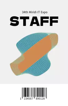 Geometric Shapes Staff Card - MiriCanvas