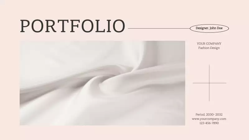 Simple fashion design and portfolio in pastel colors - MiriCanvas