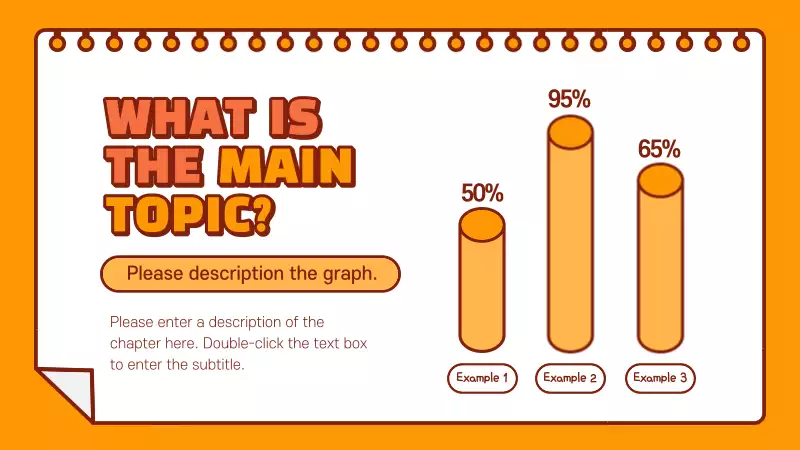 Orange and yellow illustrated bar graphs - MiriCanvas