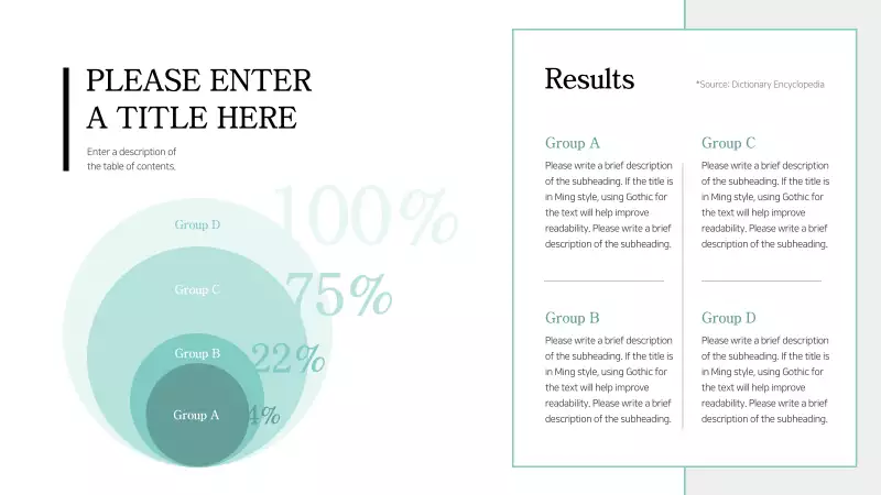 Pie chart design with a clean concept in blue - MiriCanvas