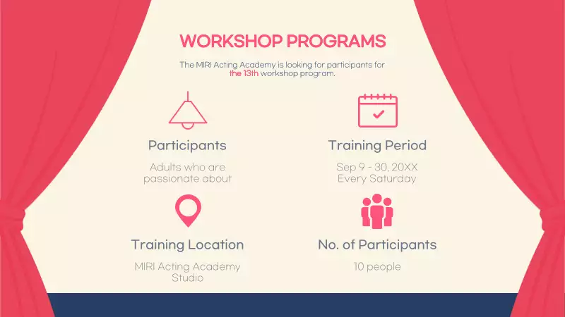 Navy and Pink Cinemaconcept Workshop Guide - MiriCanvas