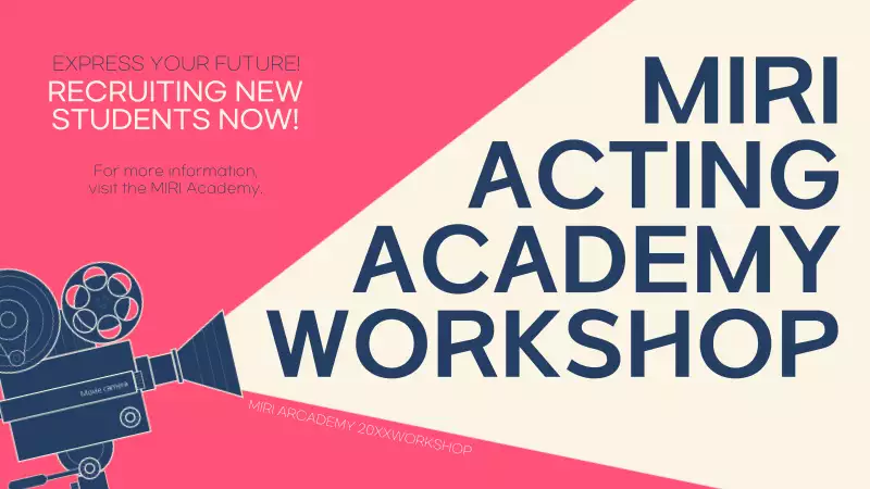 Navy and Pink Cinemaconcept Workshop Guide - MiriCanvas