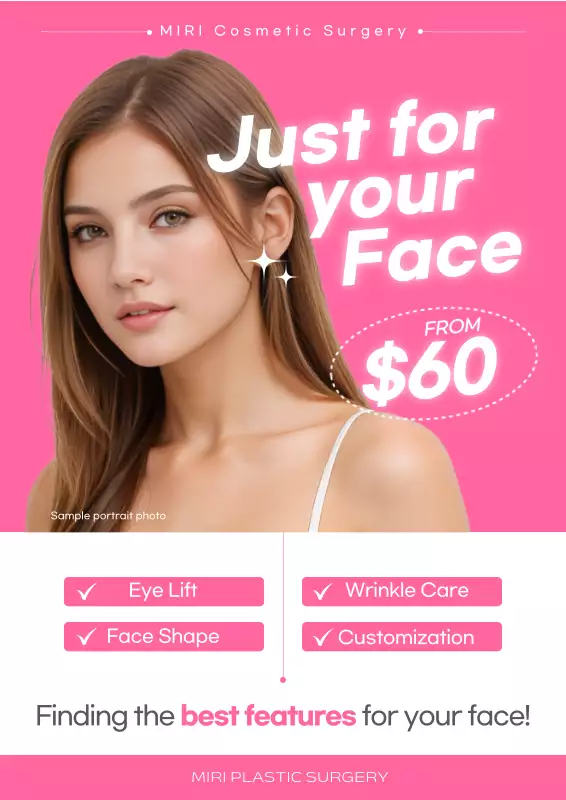 Pink's simple eye makeover ad - MiriCanvas