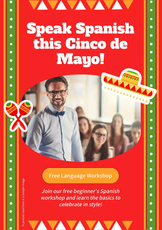 Promote Spanish language workshops - MiriCanvas