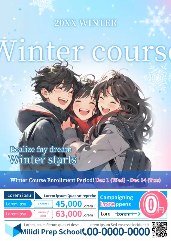 Promote a synchronous class with an illustration of a smiling student ...