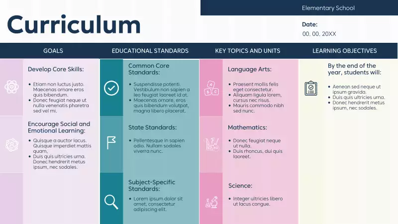 Purple Green Plain Basic Classroom Study Plan Presentation - MiriCanvas