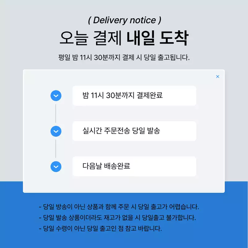 파랑과 흰색의 트렌드한 패션 안내 및 주의사항 홍보 미리캔버스