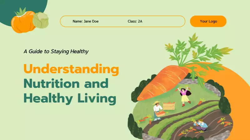 Green Simple Nutrition and Healthy Living Class Material - MiriCanvas