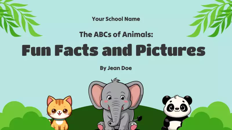 Green Animation The ABCs of Animals Study Materials - MiriCanvas