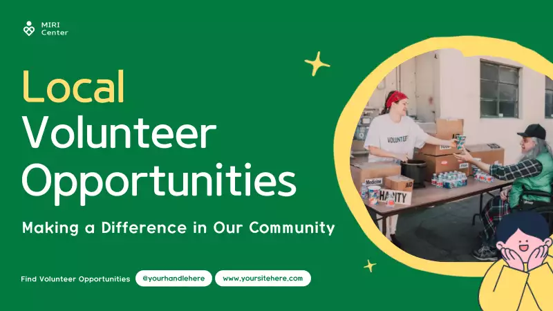 Green and Yellow Modern Community Service Guide - MiriCanvas