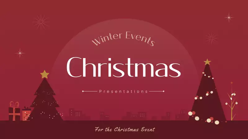 Simple Christmas event planner in red and beige - MiriCanvas