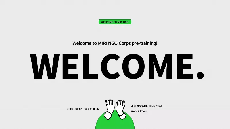 Corps training materials highlighted in lime green on a gray background ...