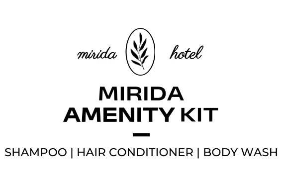 Classy amenity logo with cursive and plant drawings - MiriCanvas