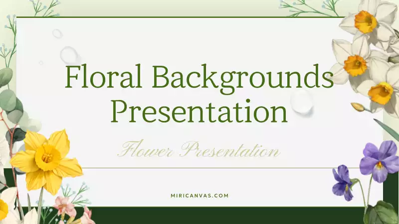 A Guide to Pretty Floral Backgrounds in Green and Yellow - MiriCanvas