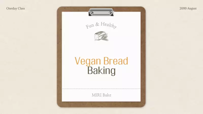 Modern Baking in Beige One-Day Class Recipe - MiriCanvas